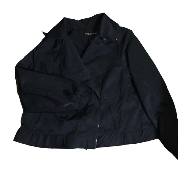 Lane Bryant | Jackets & Coats | Lame Bryant Off Center Front Zipper ...